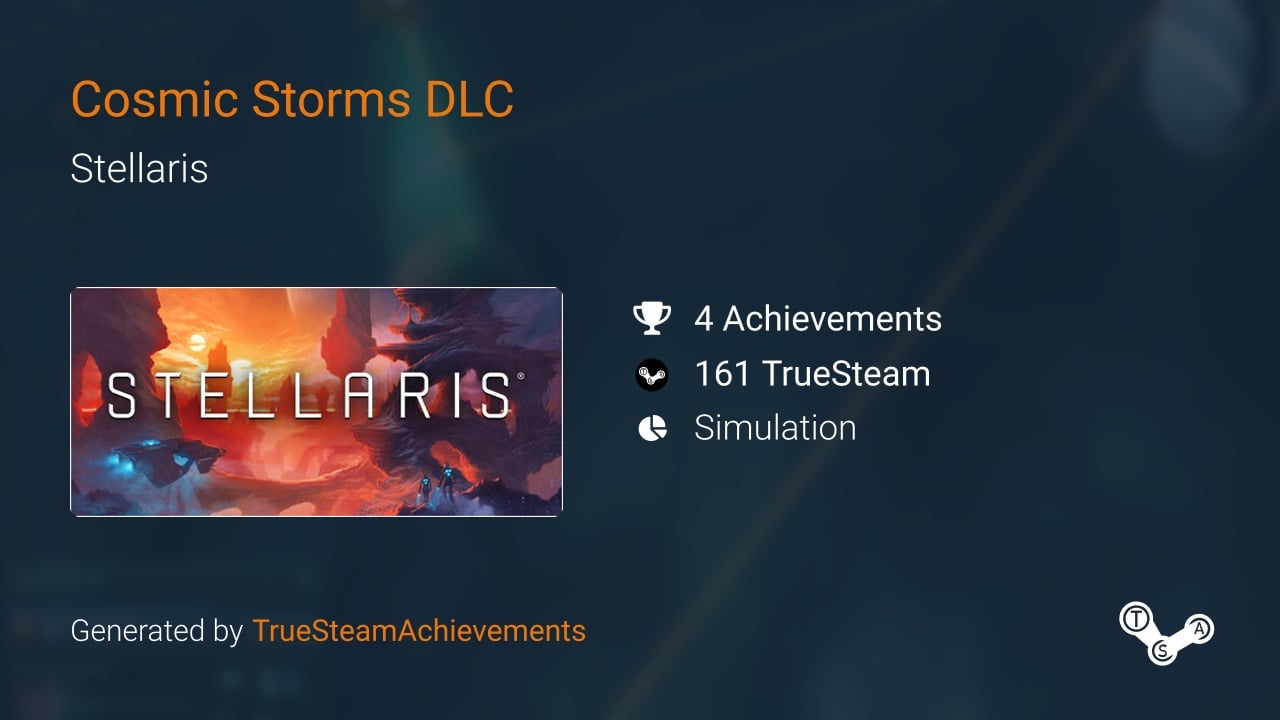 Cosmic Storms achievements in Stellaris