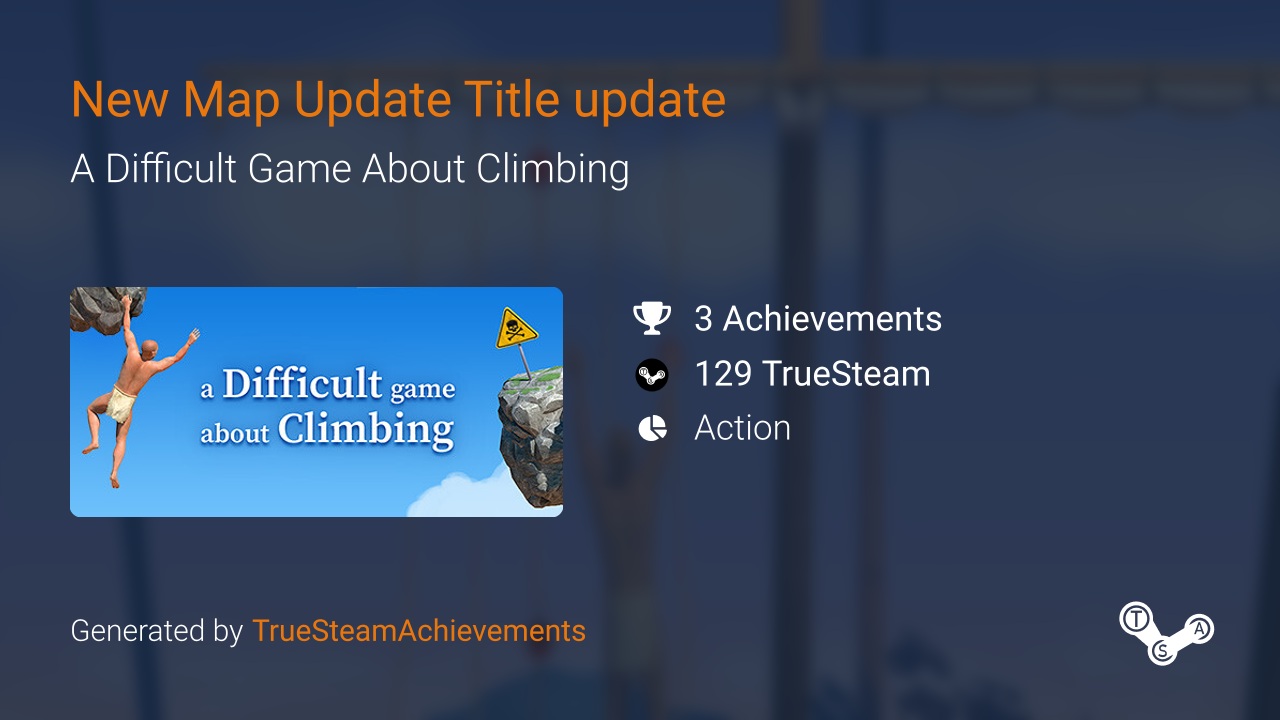 New Map Update achievements in A Difficult Game About Climbing