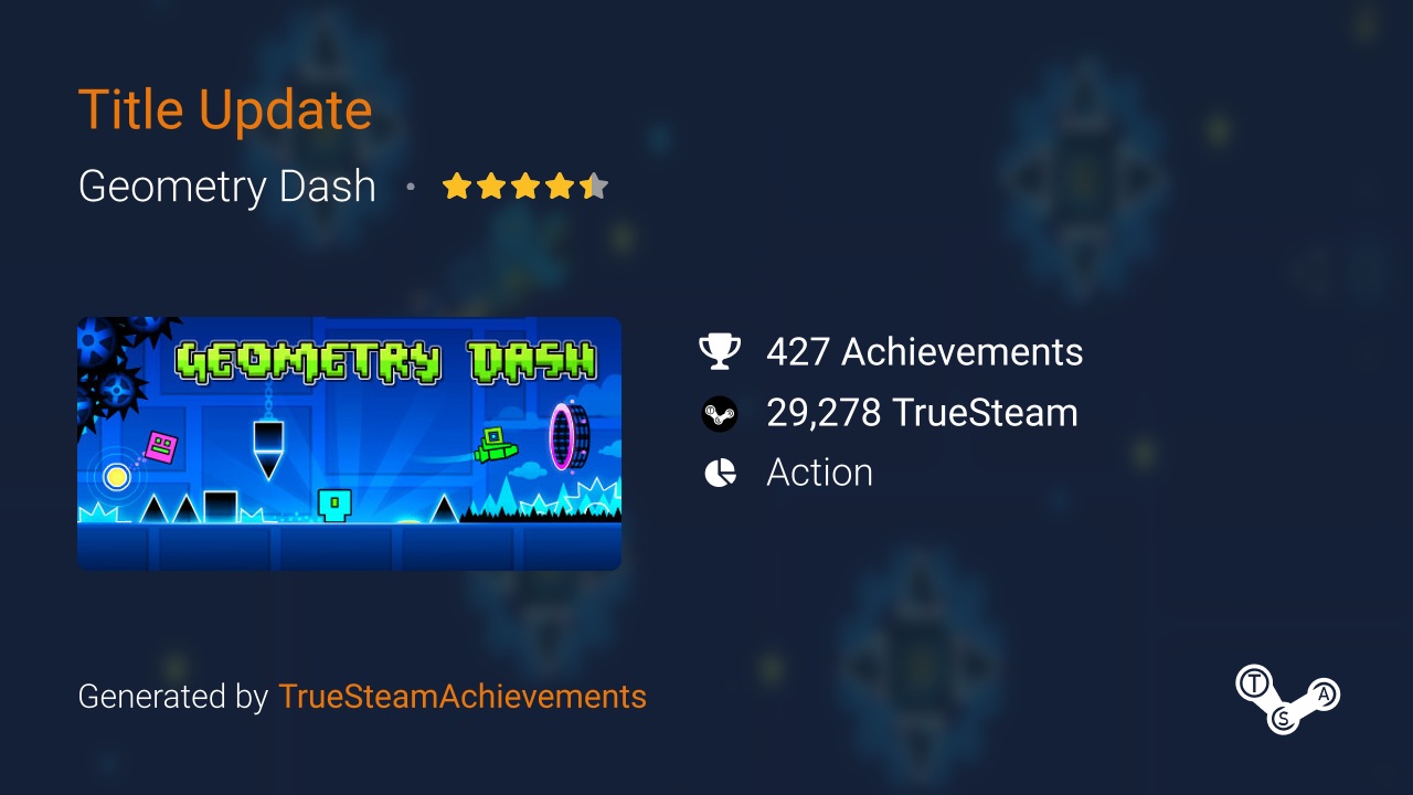 Title Update achievements in Geometry Dash
