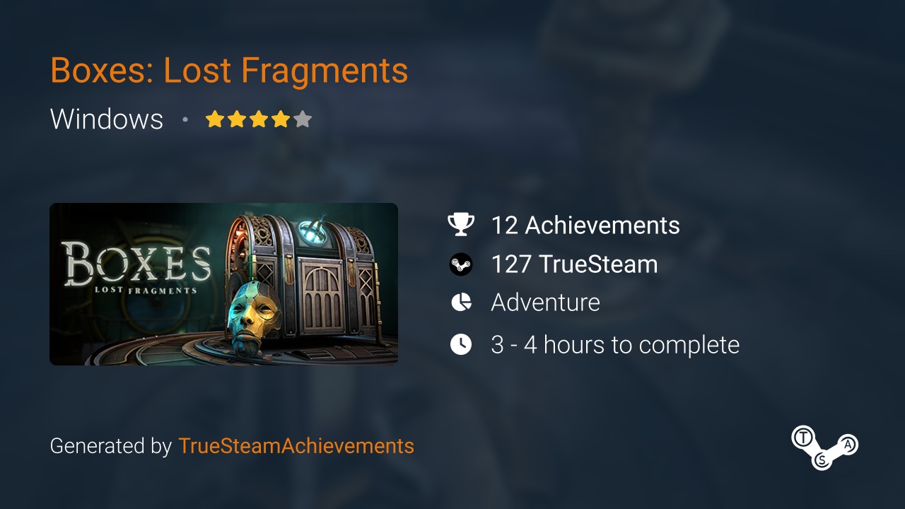Boxes: Lost Fragments Achievements | TrueSteamAchievements