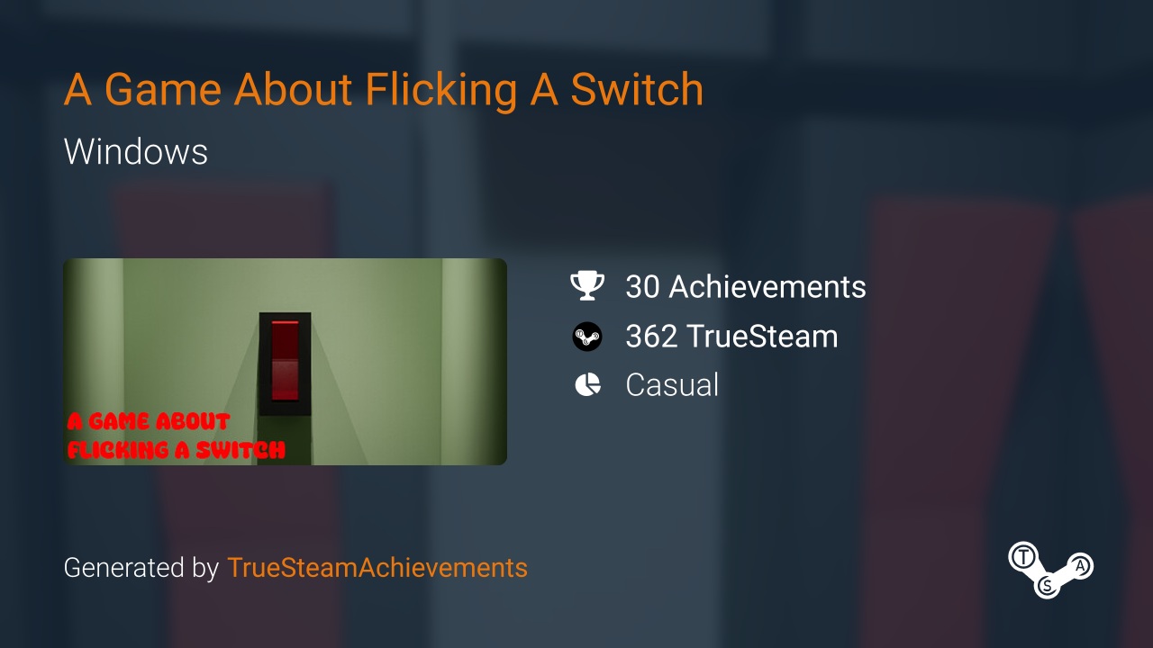 A Game About Flicking A Switch Achievements | TrueSteamAchievements
