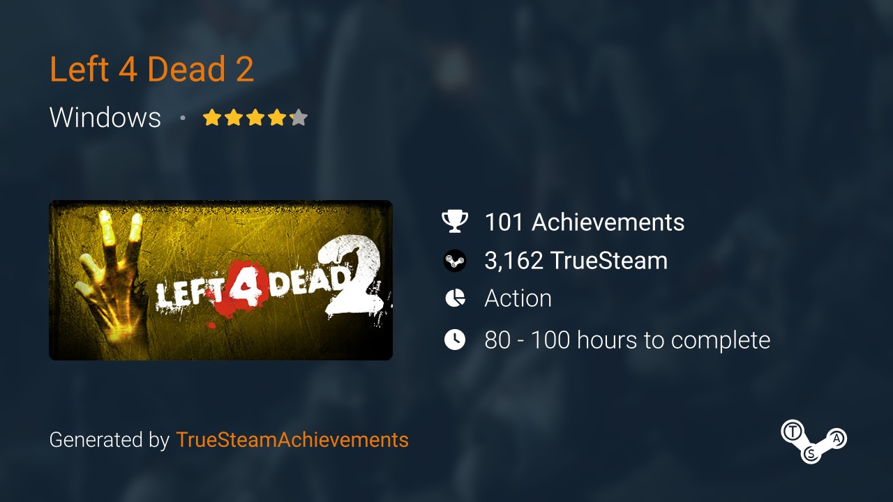 Left 4 Dead 2 Achievements | TrueSteamAchievements
