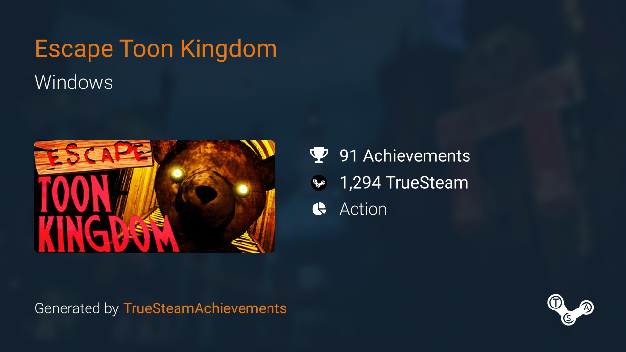 Escape Toon Kingdom Achievements | TrueSteamAchievements