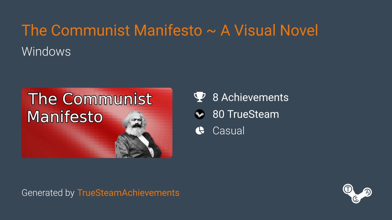 The Communist Manifesto ~ A Visual Novel Achievements