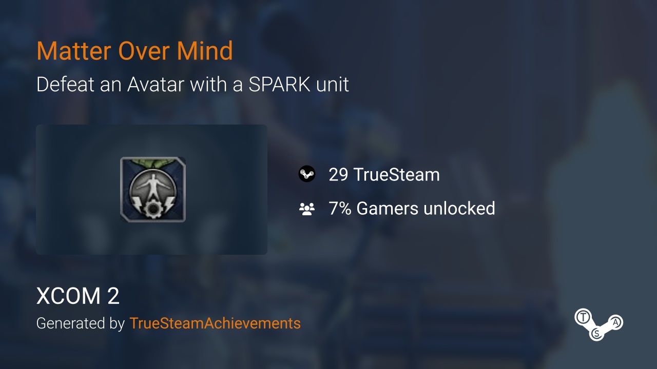 Matter Over Mind achievement in XCOM 2