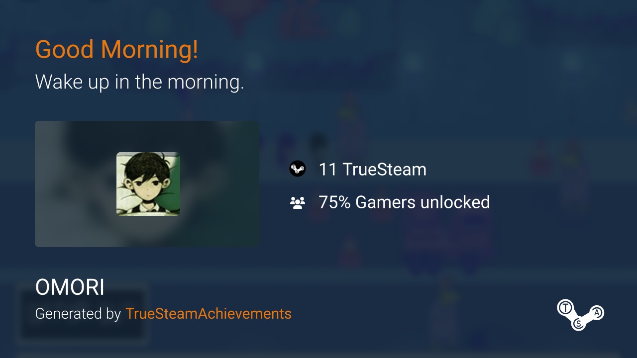 Good Morning! achievement in OMORI