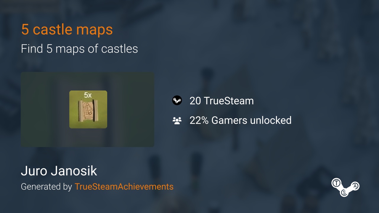 5 castle maps achievement in Juro Janosik