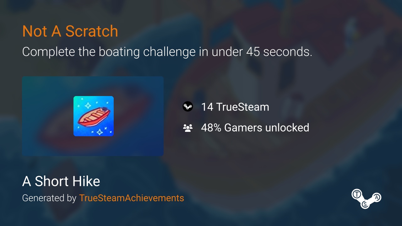 Not A Scratch achievement in A Short Hike