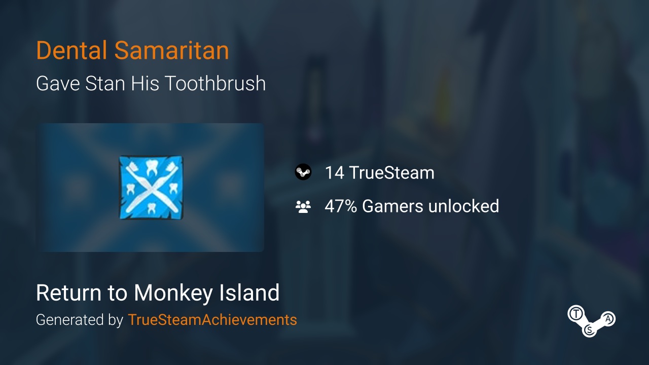 Dental Samaritan achievement in Return to Monkey Island