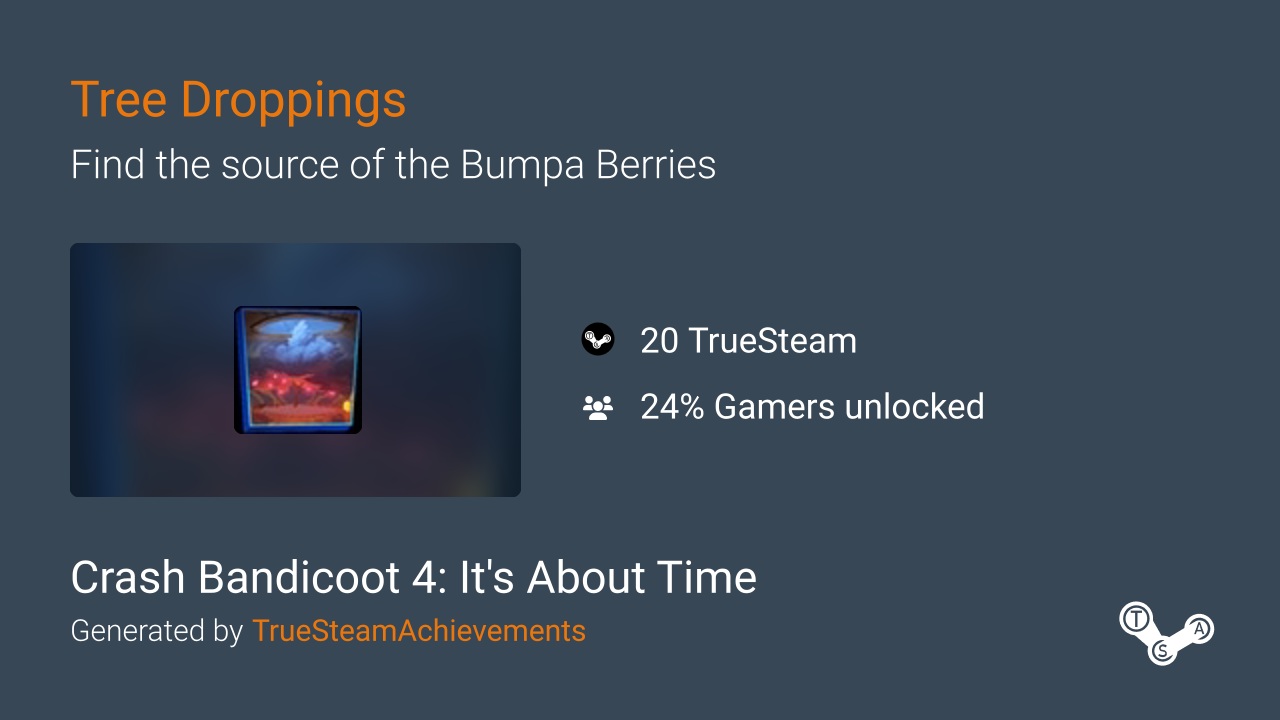 Tree Droppings achievement in Crash Bandicoot 4: It's About Time