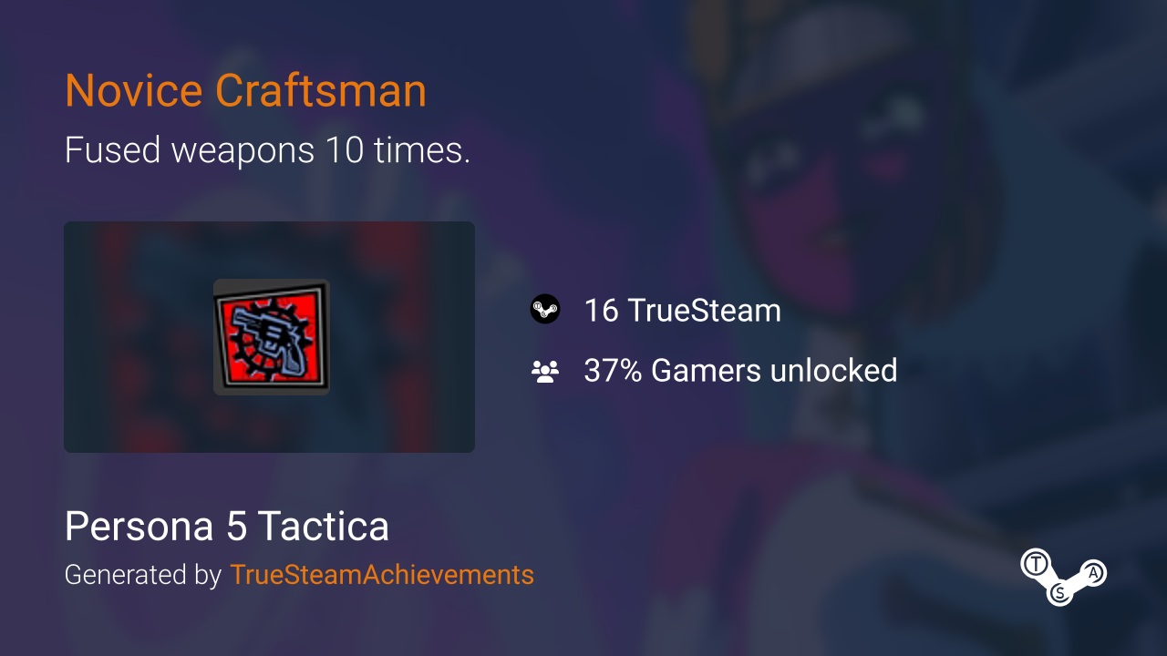 Novice Craftsman achievement in Persona 5 Tactica