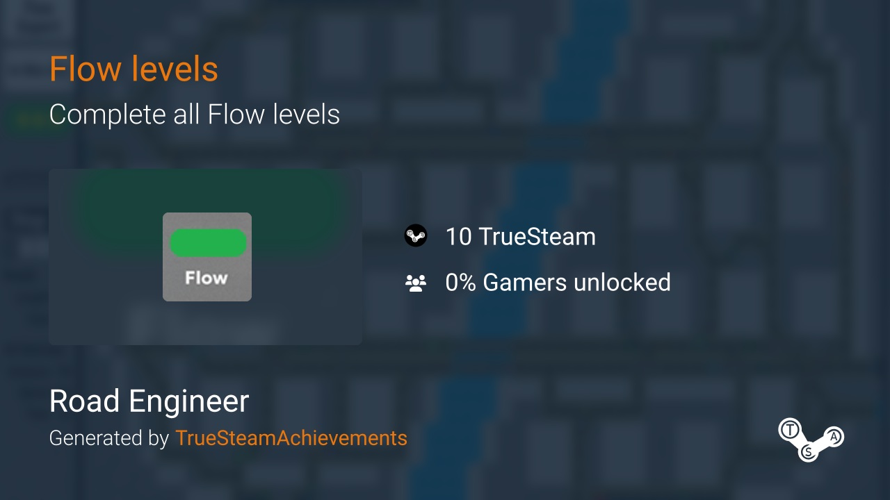 Flow levels achievement in Road Engineer