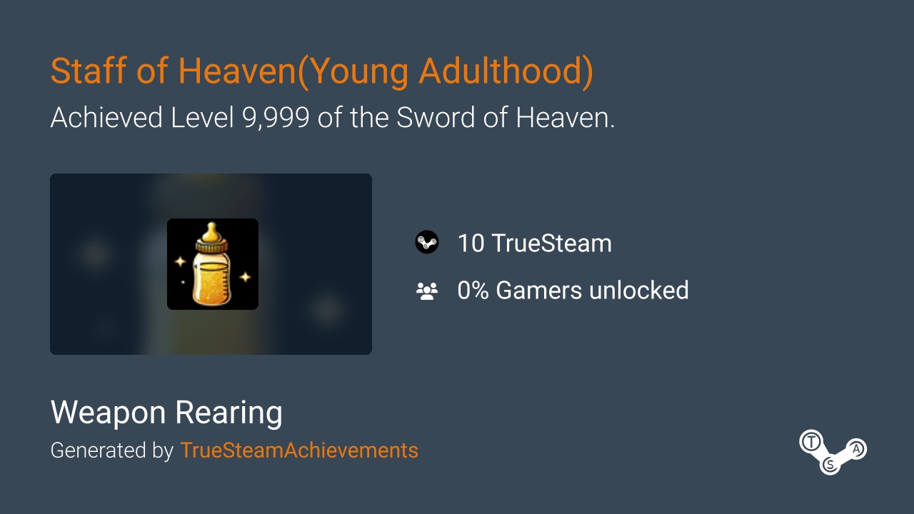 Staff of Heaven(Young Adulthood) achievement in Weapon Rearing