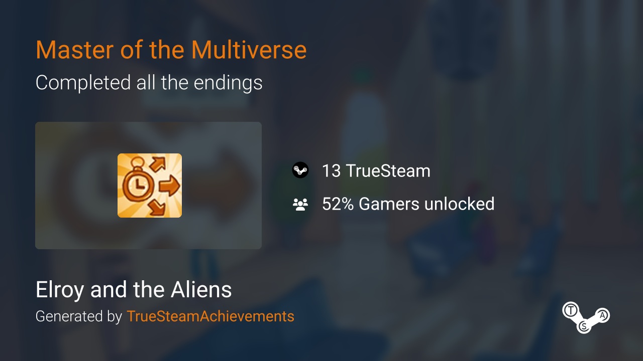 Master of the Multiverse achievement in Elroy and the Aliens