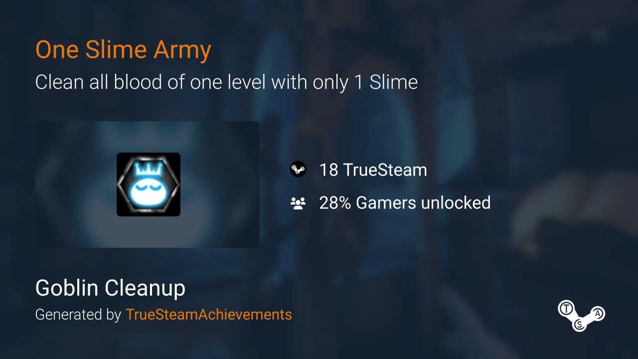 One Slime Army achievement in Goblin Cleanup