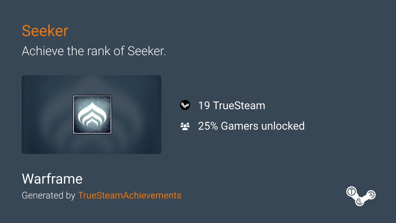 Seeker achievement in Warframe