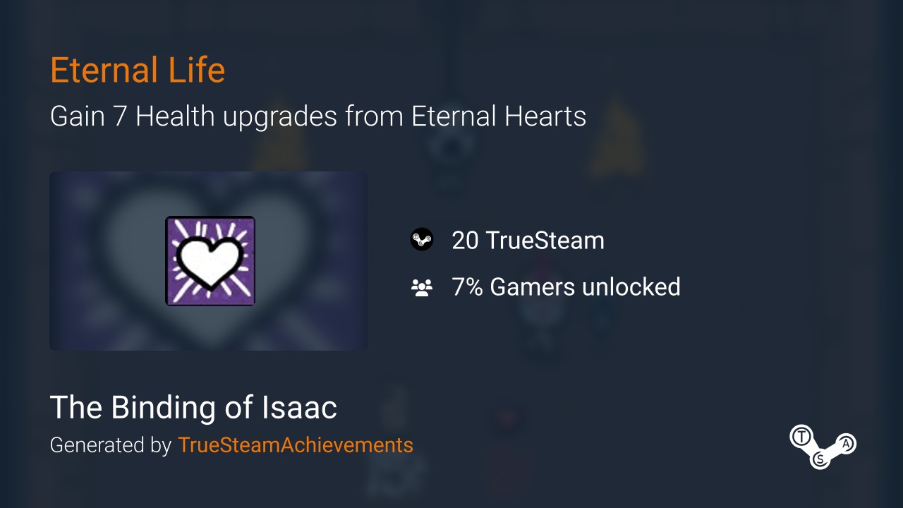 Eternal Life achievement in The Binding of Isaac